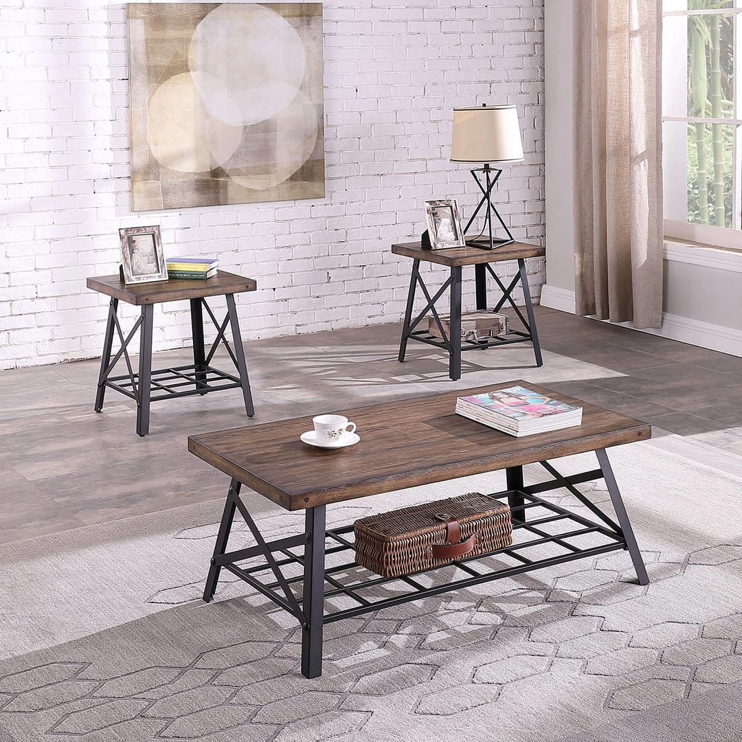 Acme Coffee Table with 2 End Tables